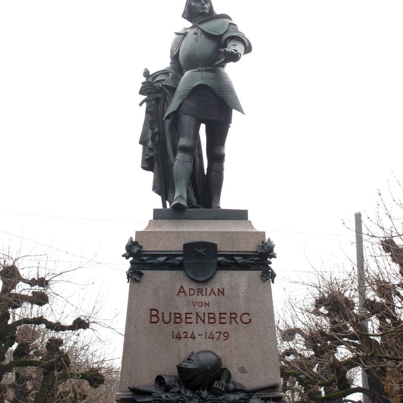 Bubenberg memorial - Bronze memorial in Hirschengraben, Bern, Switzerland