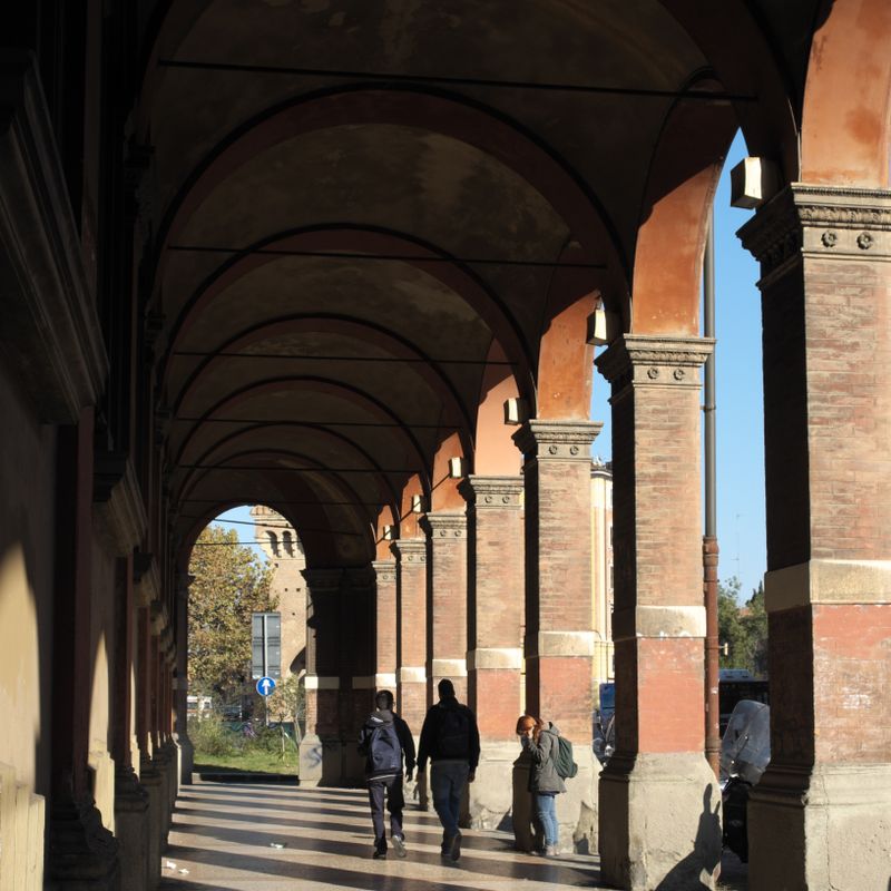 Portici di via Zamboni - Medieval portico along University district in ...